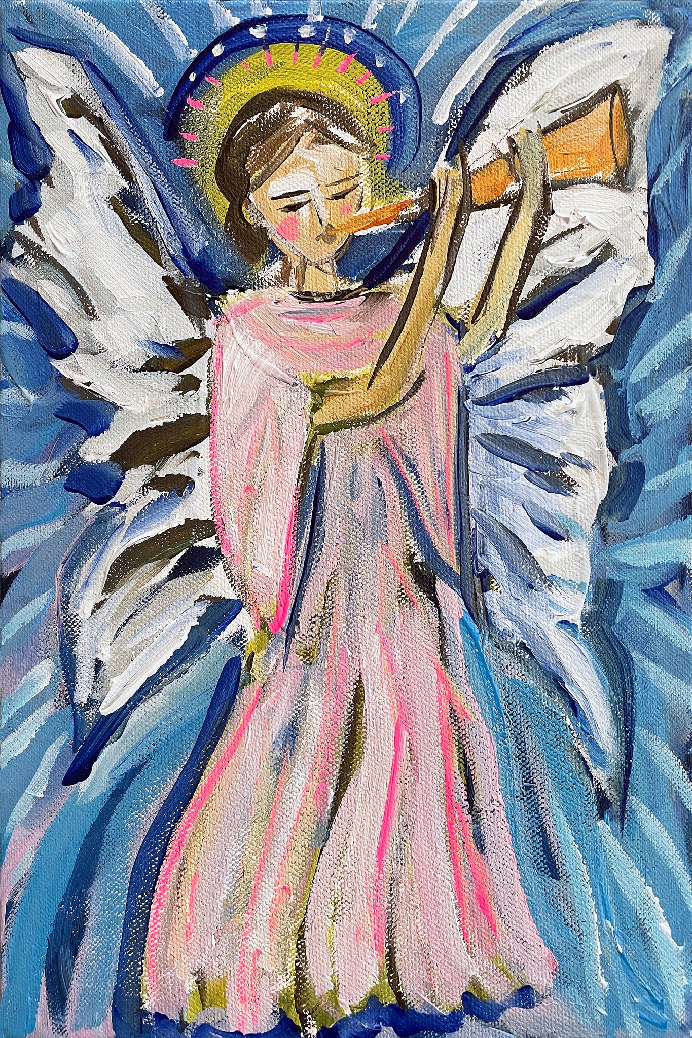Angel Print on paper or canvas, "Angel 2" | Maren Devine Art, LLC