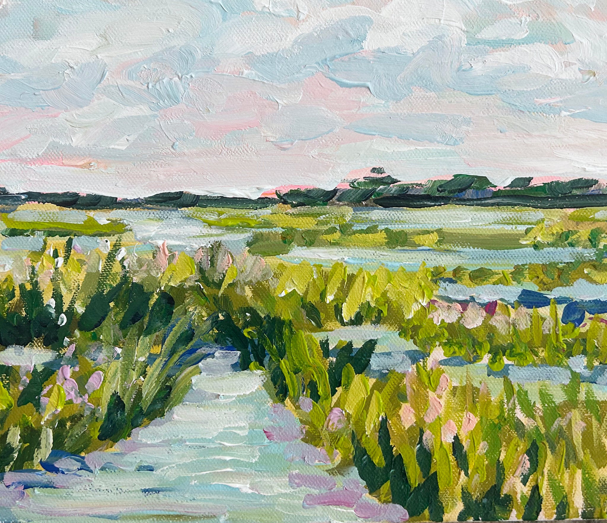 MarshcPainting on Canvas "Marsh in Color" 11x14 | Maren Devine Art, LLC