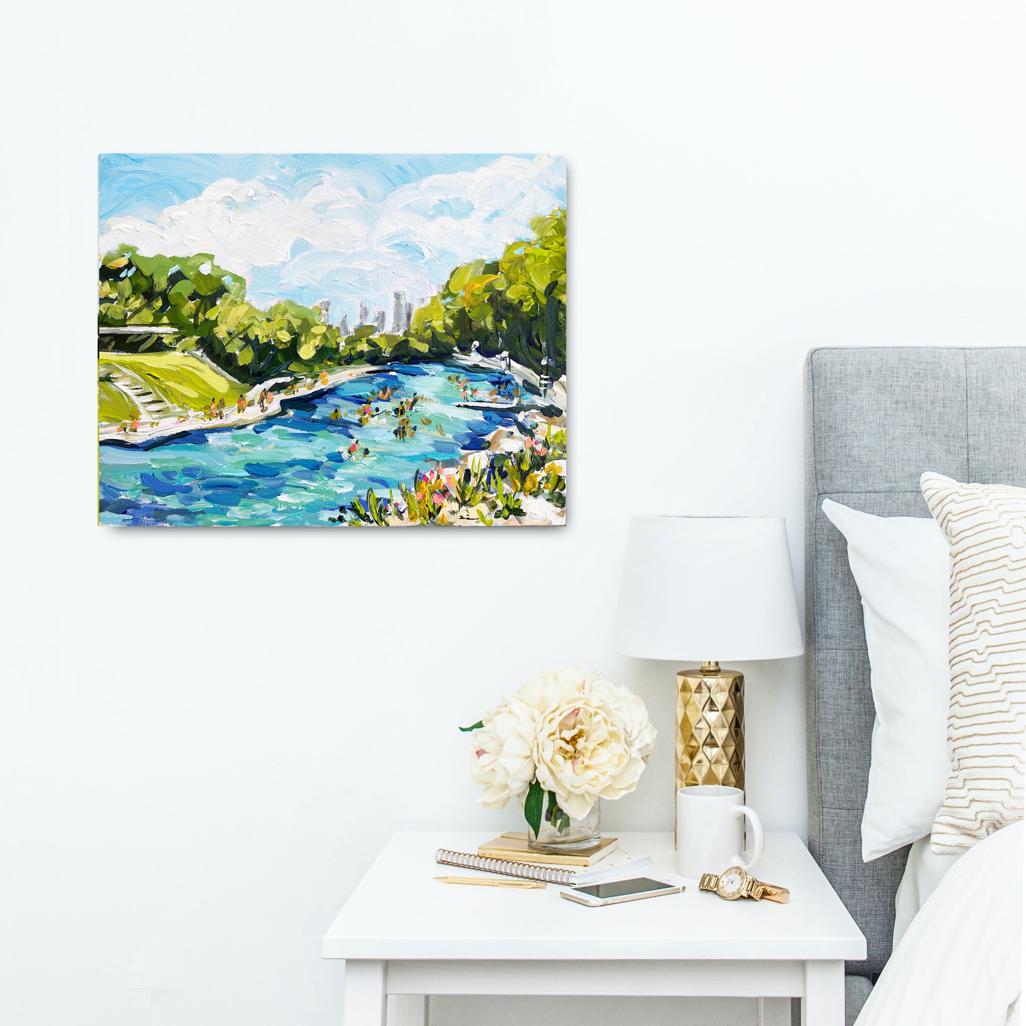 Austin Print on Paper or Canvas, "Barton Creek Spring" | Maren Devine Art, LLC