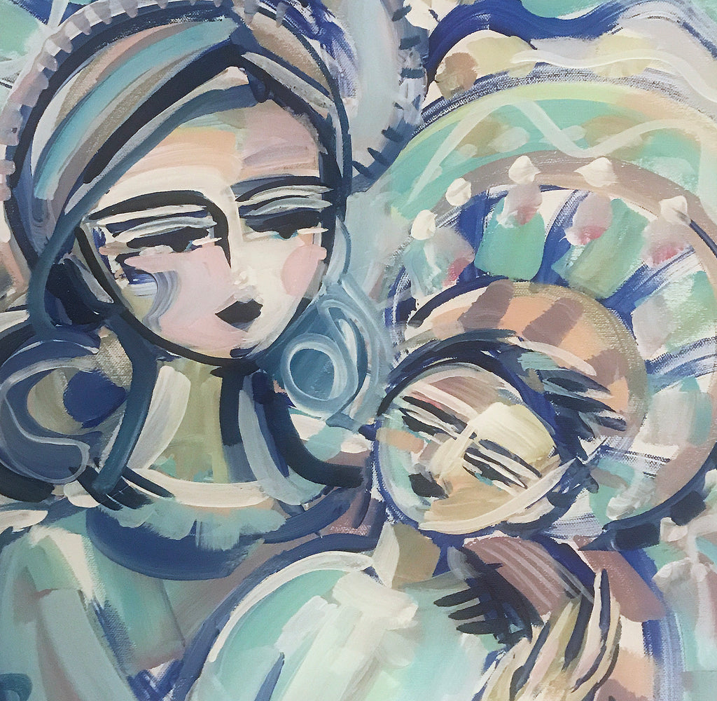 Original Painting on Canvas, 20" x 24" "Beloved" | Maren Devine Art, LLC