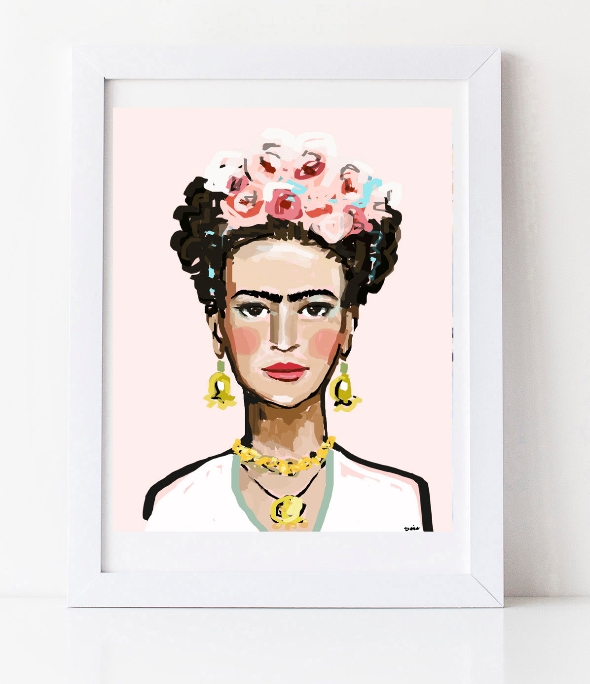 "Frida Pink" Print on Paper or Canvas | Maren Devine Art, LLC