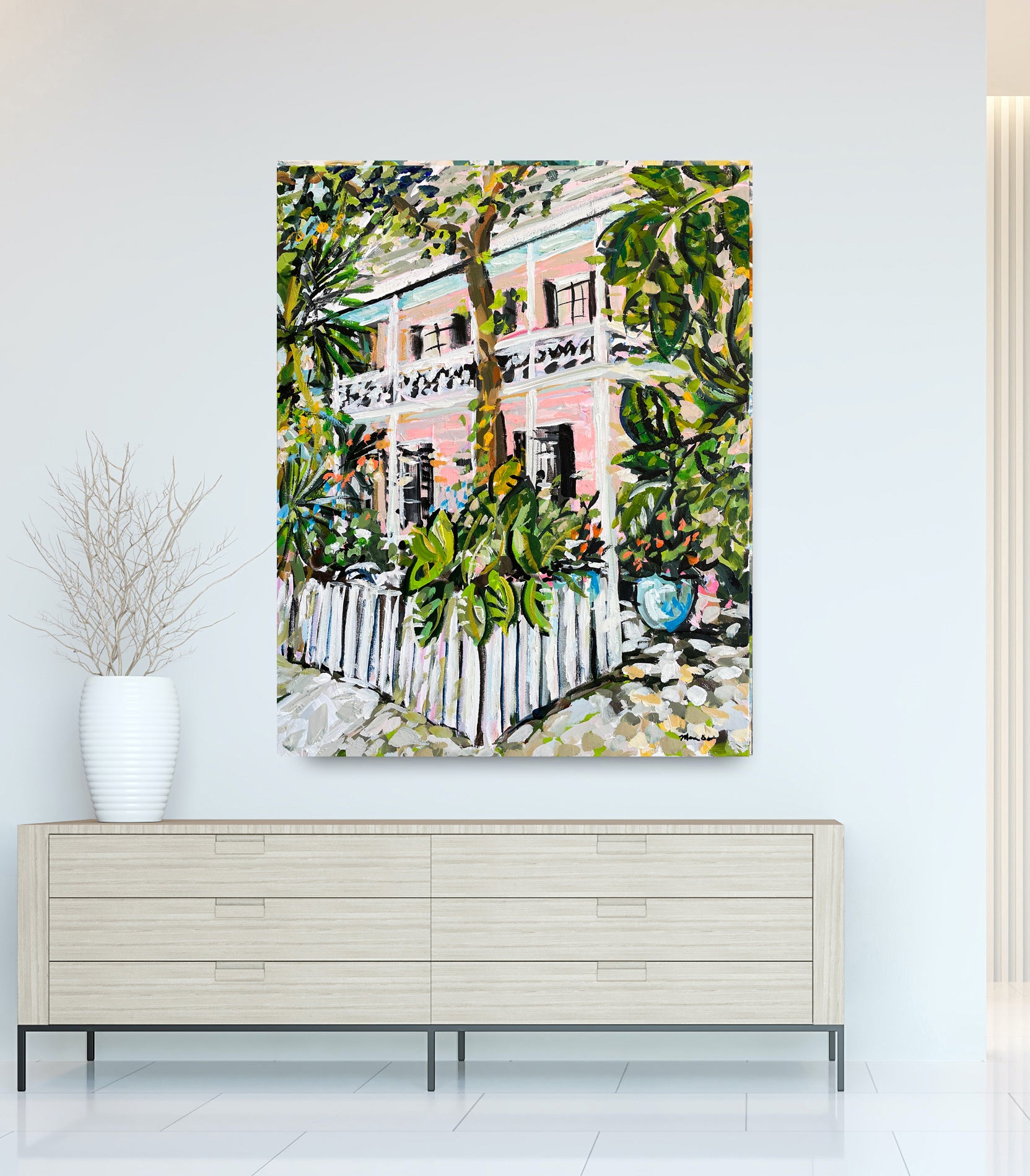 Key West Print on Paper or Canvas, "Key West Porch" | Maren Devine Art, LLC