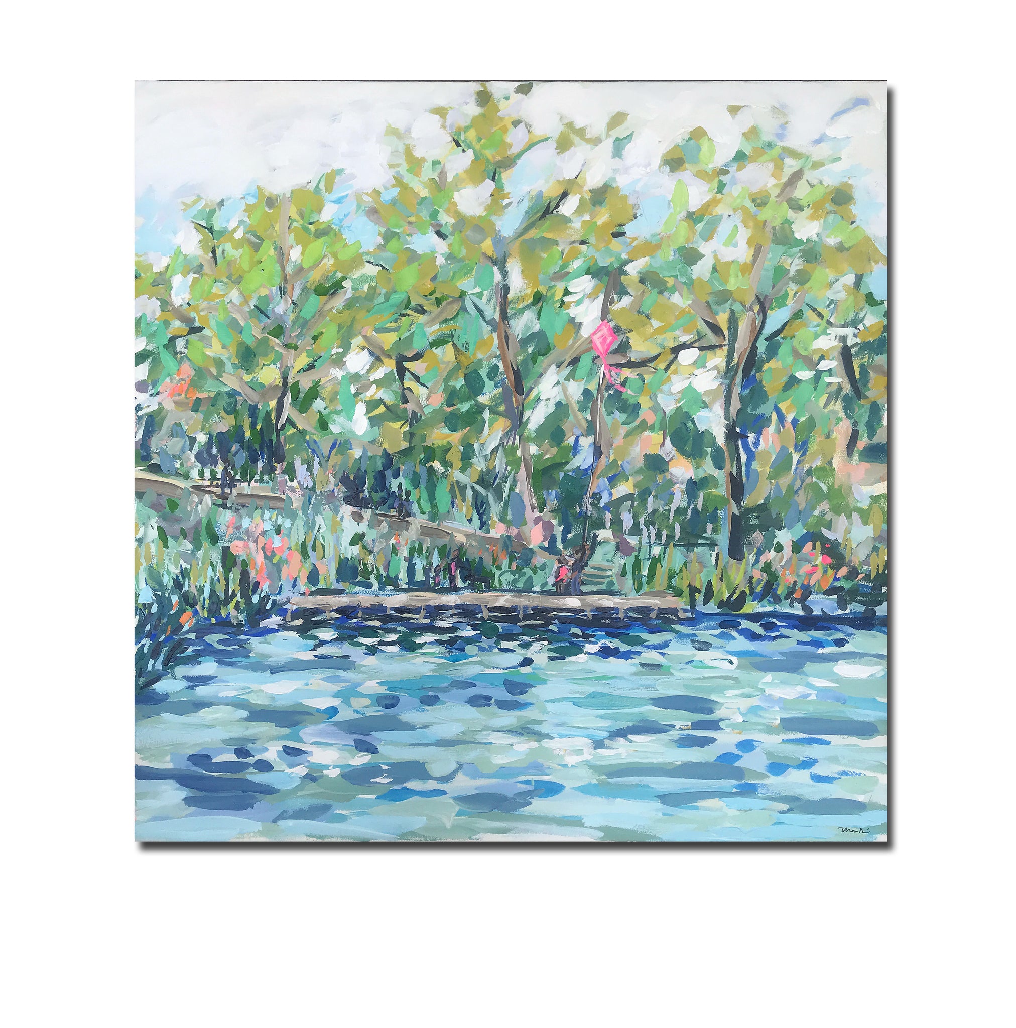Landscape Print on Paper or Canvas, "Park" | Maren Devine Art, LLC