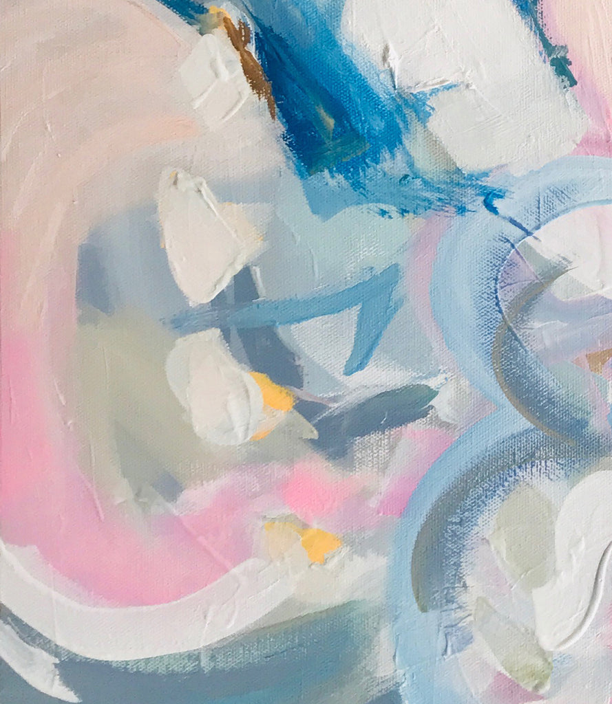 Original Large Abstract Painting on Canvas "Peace" 24 x 30" | Maren ...