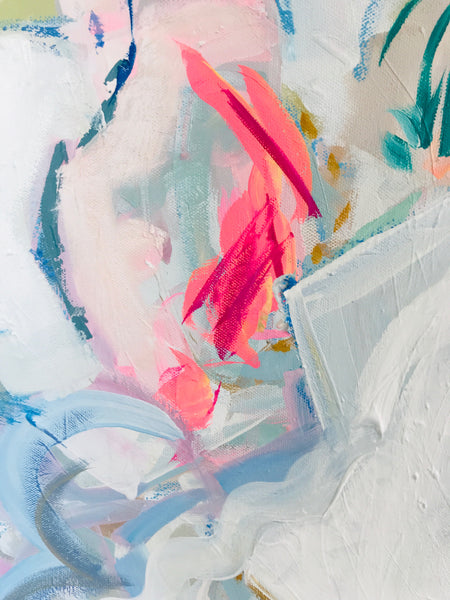 Original Large Abstract Painting on Canvas "Peace" 24 x 30" | Maren ...