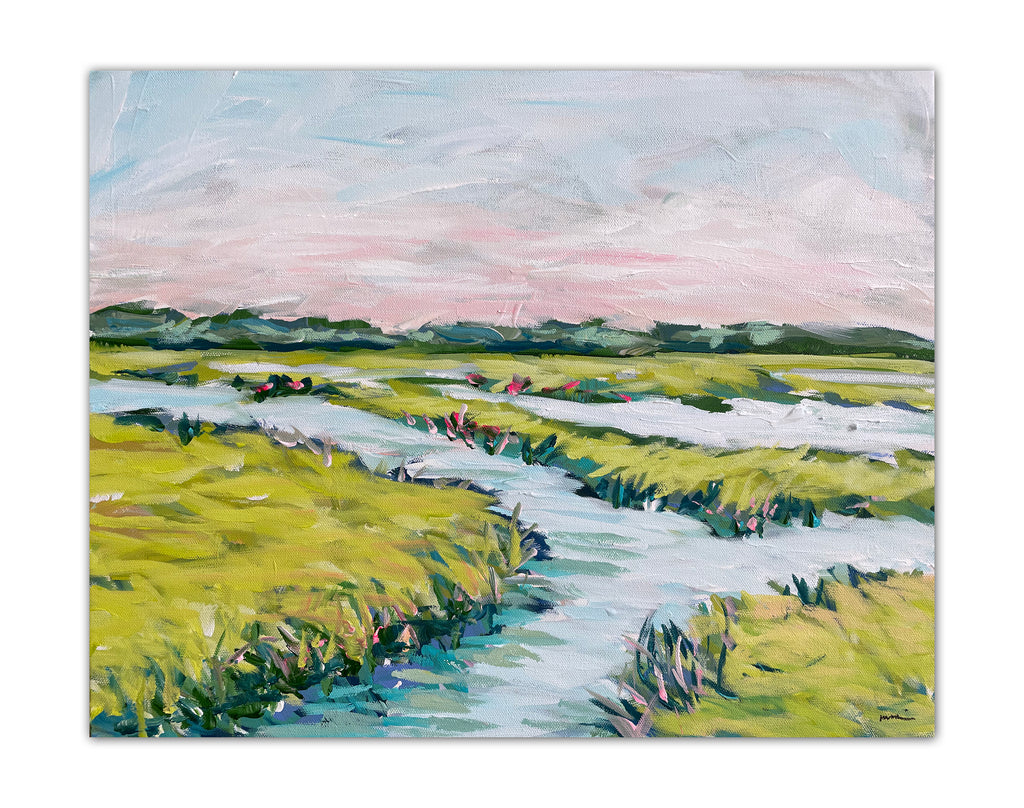 Original Abstract Painting on Canvas "Stardust Marsh" 16x20 | Maren ...