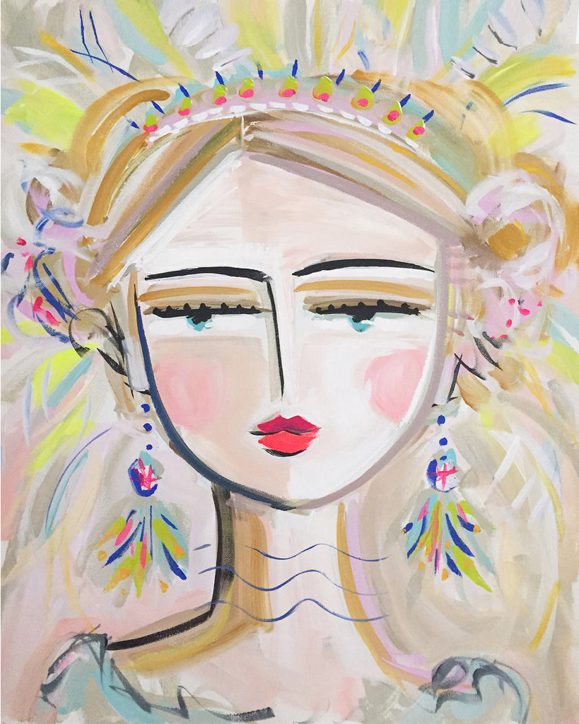 Warrior Girl Bo | Maren Devine Art, LLC
